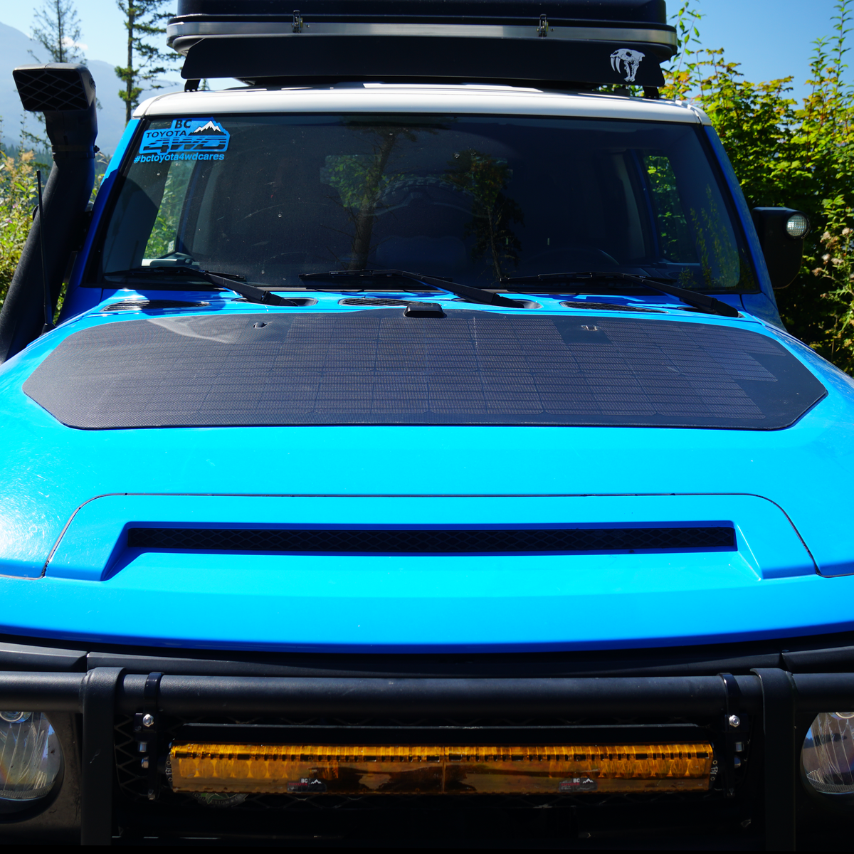 Toyota FJ Cruiser VSS System™ | 100 Watt Hood Solar Panel System ...